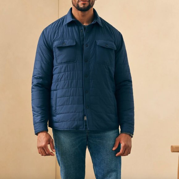 Faherty | Jackets & Coats | Mens Faherty Atmosphere Shirt Jacket | Poshmark